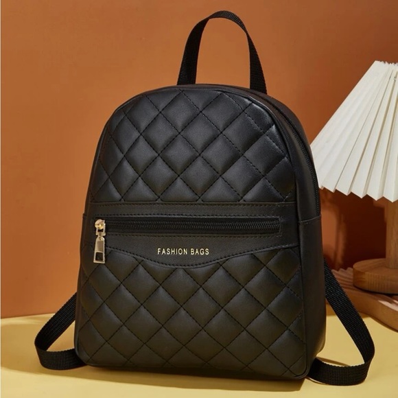 Bags | Clearancequilted Classic Black Backpack | Poshmark